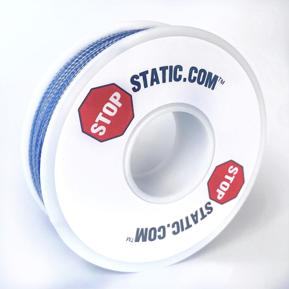 StaticString® Blue - 22 Meters (1 roll is 72′) - StopStatic